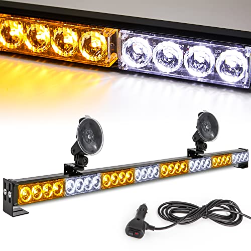 LE-JX Traffic Advisor Light Bar 35.5 Inch 13 Flash Patterns 32 Led ...