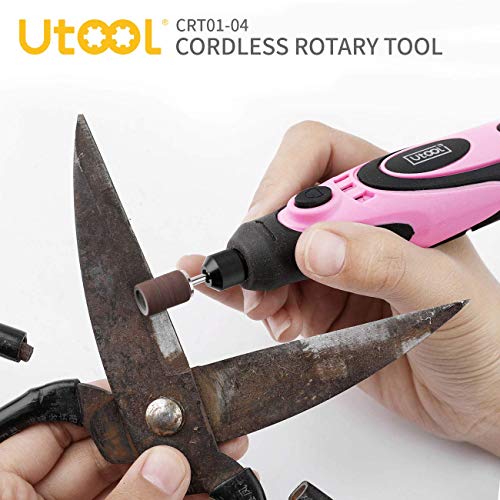 Utool Mini Cordless Rotary Tool Kit 4V with 42 Accessories, USB ...