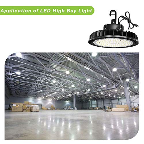 hykolity LED high Bay Light 150W, 5000K 19,500lm UFO LED high Bay Light ...