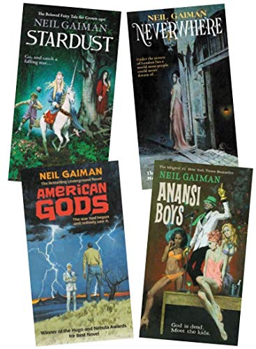Neil Gaiman 4 Books Collection Set ( Neverwhere, Stardust, Anansi Boys ...