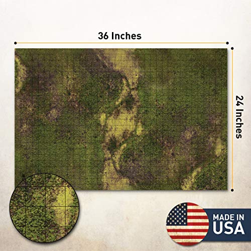 Battle Grid Game Mat - Ultra Durable Polymer Material - Role-Playing ...
