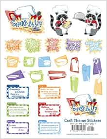 Vacation Bible School 2011 Shake It Up Cafe Craft Theme Stickers ...