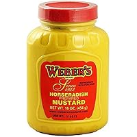 Amazon.com : Webers Horseradish Mustard - 16oz. (2-Pack) : Grocery ...