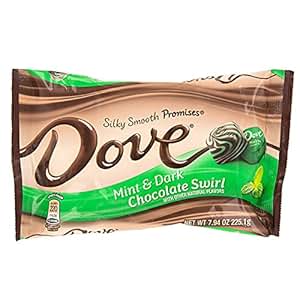 Amazon.com : Dove Mint and Dark Chocolate Swirl Squares: 30-Piece Bag ...