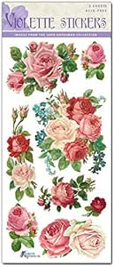 Amazon.com: Violette Stickers Red Roses : Toys & Games