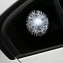 Amazon.com: COGEEK Broken Glass 3D Sticker Car Window Ball Hits Self ...