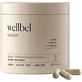 Amazon.com: WELLBEL Women + Clean Supplement for Hair, Skin, and Nails ...
