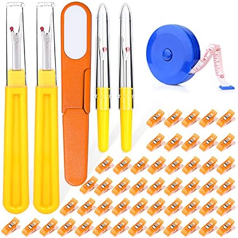 LUNARM 56Pcs Sewing Seam Ripper Kit, Sewing Tool Kit Include 2 Big and ...