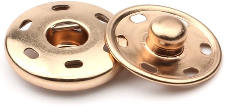 Dobles botones metal con cierre a presión, invisibles, para coser a ...