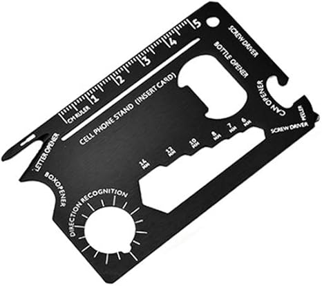 Credit Card Multitool,Wallet Pocket Size Measuring Multi Tools: Amazon ...