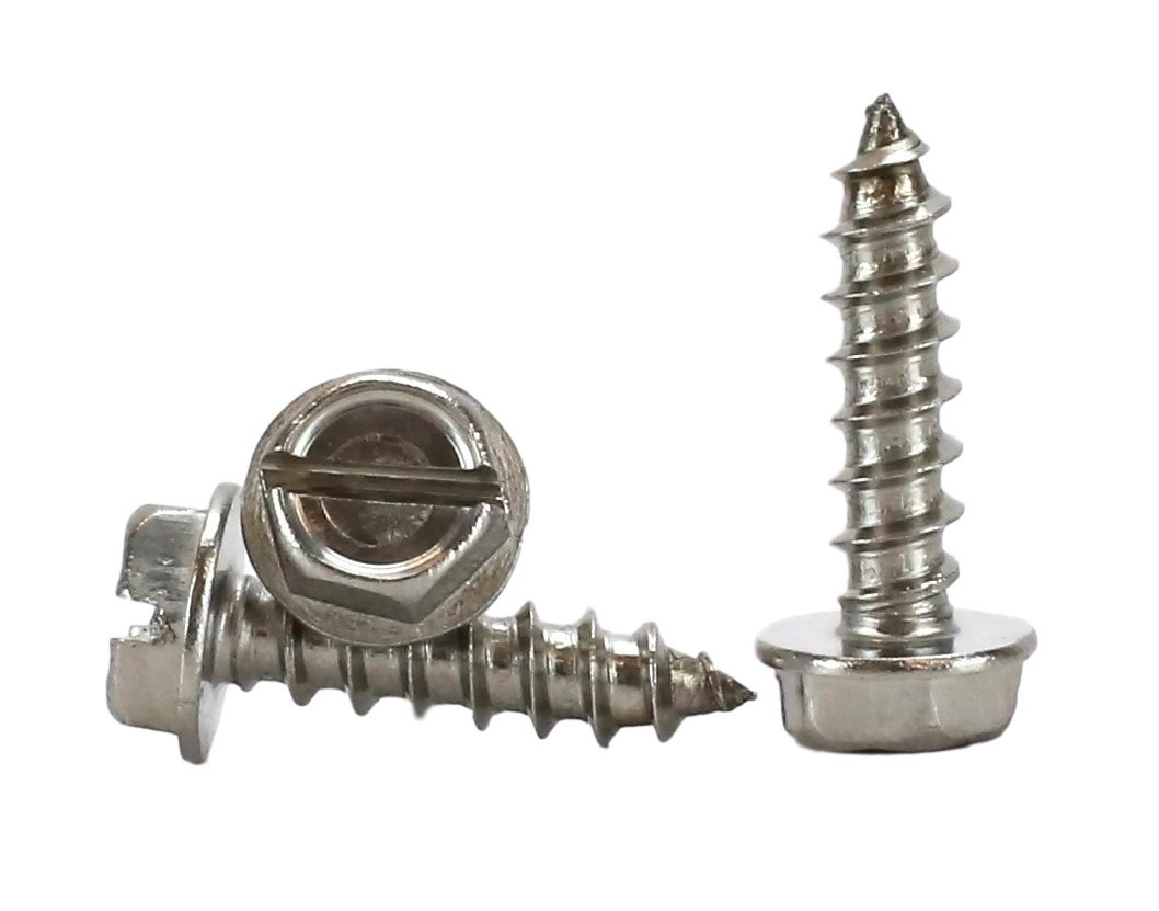 #10x1-1/4 Inch 100 pcs Sheet Metal Screws #10 X 1-1/4 Stainless Steel ...