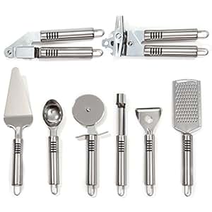 Amazon.com: HULLR 8-Piece Stainless Steel Kitchen Gadget Tools Set ...