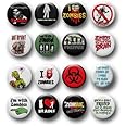 Amazon.com: Set of 16 (1.25 Inch) Funny Zombie Pinback Buttons/Pins ...