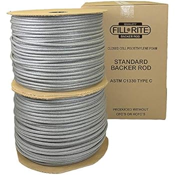 FILL-RITE Pre-Caulking Filler Rope Backer Rod Roll Bulk, 1100ft Length ...