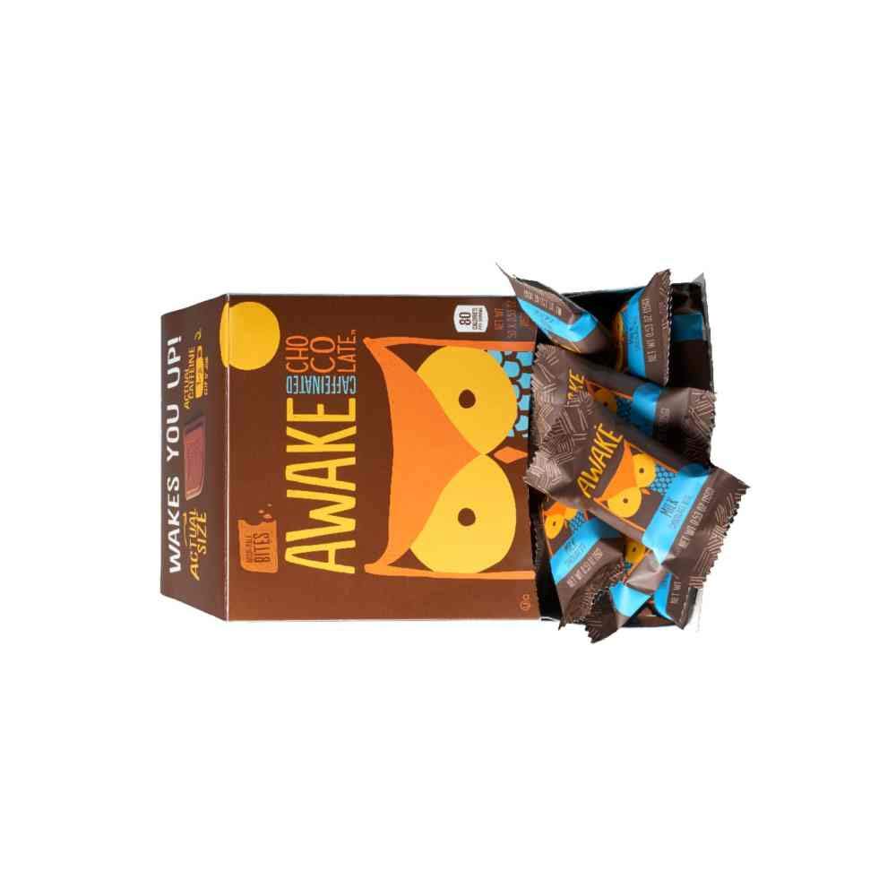 Awake Caffeinated Chocolate Bites - Singles, 0.53 Ounce -- 300 per case ...