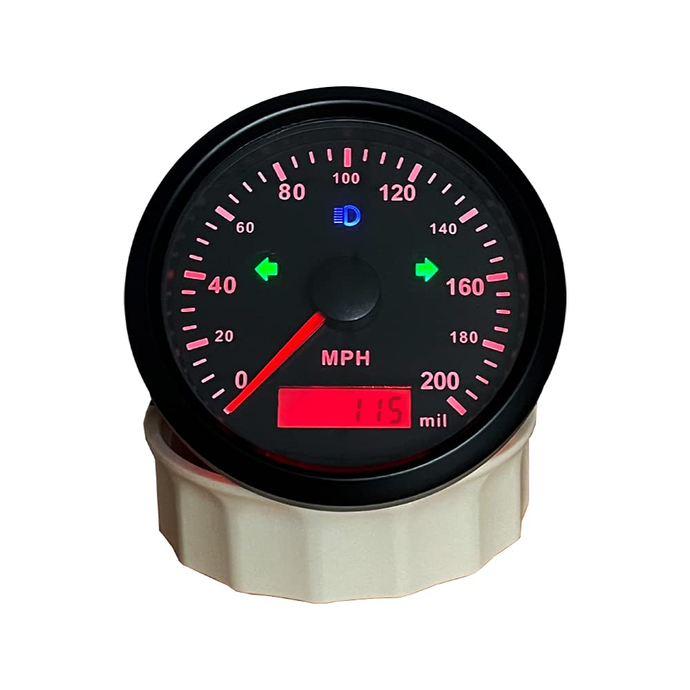 Mua ELING Universal Auto Speed Gauge 0-200 MPH GPS Speedometer ...