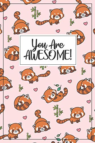 Red Panda Gift - Red Panda Journal: lined red panda notebook w/ PANDAS ...