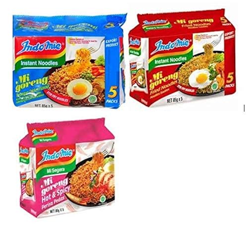 Indomie Variety Pack Halal (BBQ Chicken, Original, Spicy) 15 Total in ...