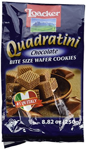 Loacker Quadratini, Chocolate Wafer Cookie, 8.82 Ounce Pack | Amazon ...