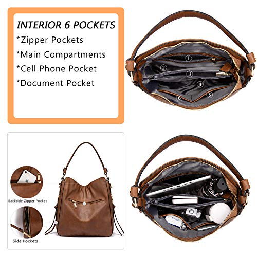 Realer Hobo Bags for Women Faux Leather Purses and Handbags Large Hobo ...