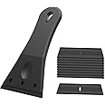 EHDIS Plastic Razor Blade Scraper Tool with 10PCS 3'' Plastic Razor ...