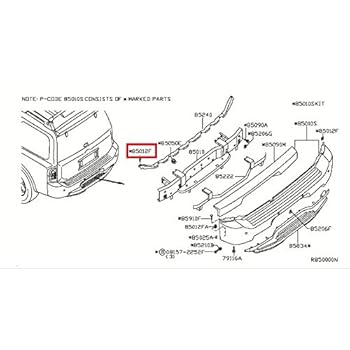 Amazon.com: Infiniti Genuine Rear Bumper Clip 85284-7S610 QX56: Automotive
