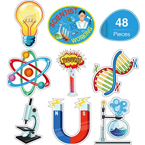 Mua 48 Pcs Science Lab Cutouts Bulletin Board Decoration for Classroom ...