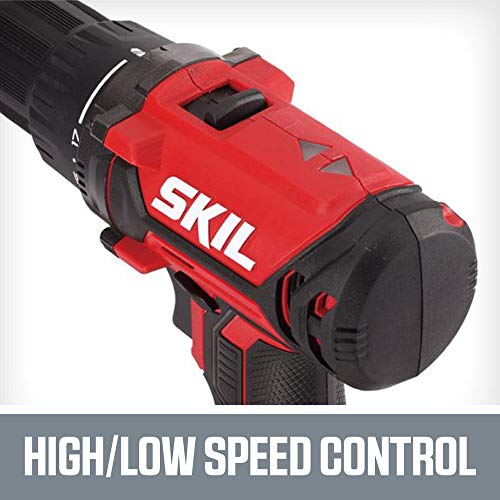 SKIL 20V 2-Tool Combo Kit: 20V Cordless Drill Driver and Impact Driver Kit Includes 2.0Ah PWR ...
