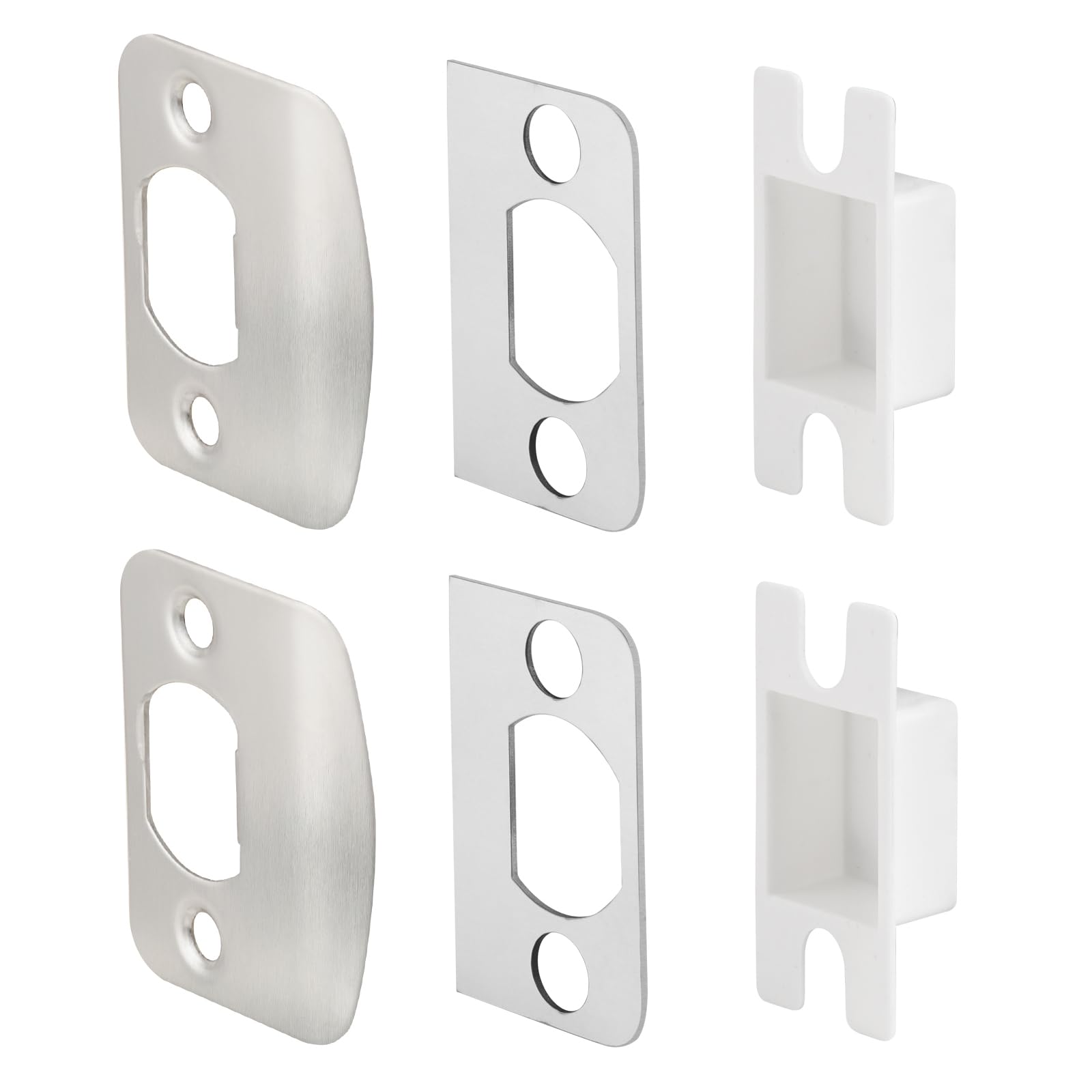 MOSECYOU Door Strike Plates with Spacer Shims, Standard Door Strike ...