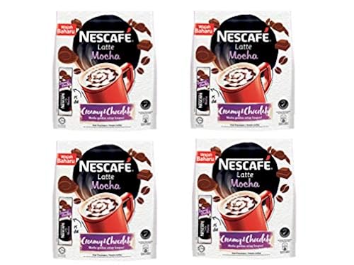 4 Packs Nescafe 3 in 1 MOCHA Coffee Latte - Instant Coffee Packets ...