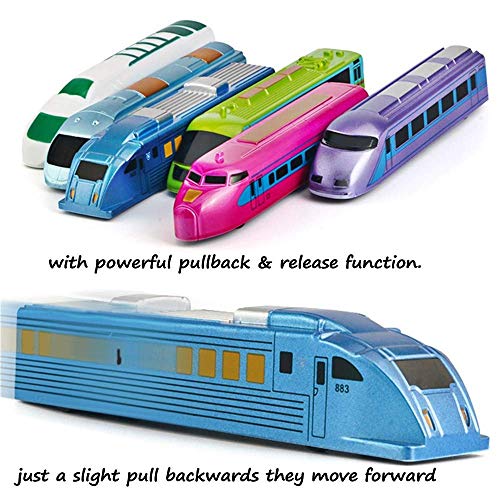 CORPER TOYS Bullet Train Pull Back Toy High Speed City Train Modern ...