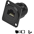 Amazon.com: YiKaiEn RJ45 Panel Mount Adapter - 8P8C Female-to-Female ...