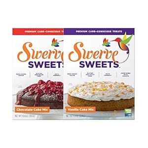 Amazon.com : Swerve Sweets, Cake Mix Bundle, Chocolate and Vanilla Cake ...