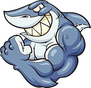 Buff Shark Cartoon