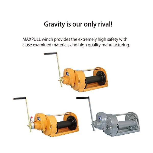 Maxpull Steel Spur Gear Heavy Duty Lifting, Pulling Hand Manual Winch ...