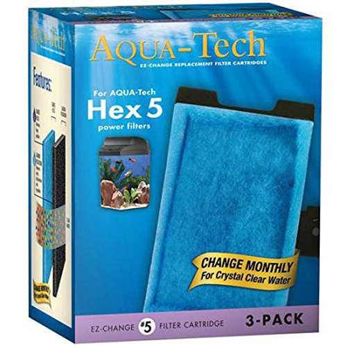 Aqua Tech HEX 5 #5 EZ Change Aquarium Replacement Filter Cartridge by ...