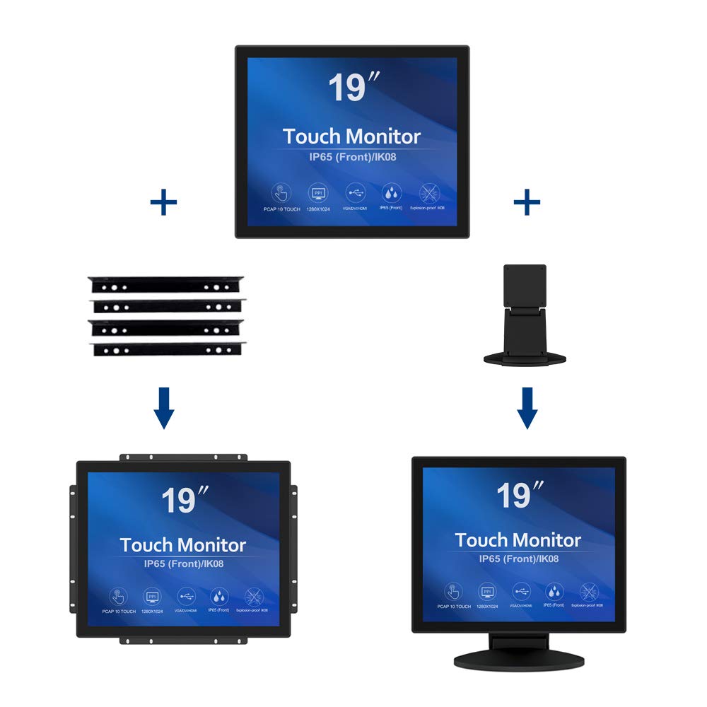 Mua 19 inch Ultra Slim Touch Open Frame Monitor, HDMI/VGA/DVI Interface ...