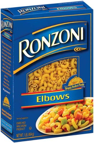 Amazon.com : Ronzoni Elbows Pasta 16 oz (Pack of 20) : Macaroni Pasta ...