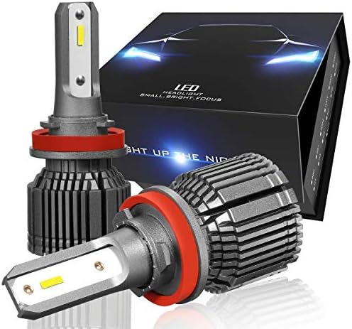 NUVISION LIGHTING Pair H8 / H9 / H11 Bulbs 20000 Lumens 60W (Pair) LED ...