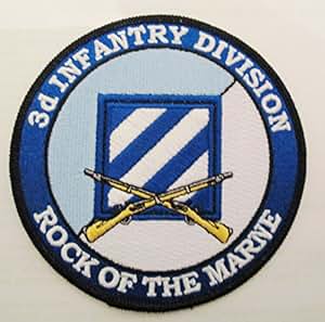 Amazon.com : 3RD INFANTRY DIVISION "ROCK OF THE MARNE"* 4 INCH ROUND ...
