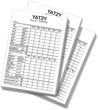 Yatzy Block Extra Classic XL 10 x 40 Blatt: Amazon.es: Salud y cuidado ...