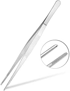 Amazon.com: Cyimi Kitchen Tweezers Stainless Steel 12 Inch Long ...