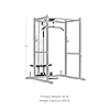 Titan Fitness T-2 Series LAT Tower Power Rack Attachment, 71-in. Height ...
