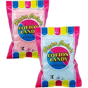 Amazon.com : Cotton Candy Blue and Pink Party Flavors Supplies Birthday ...
