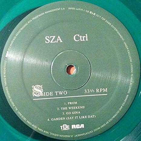 sza - ctrl limited edition green vinyl - Amazon.com Music