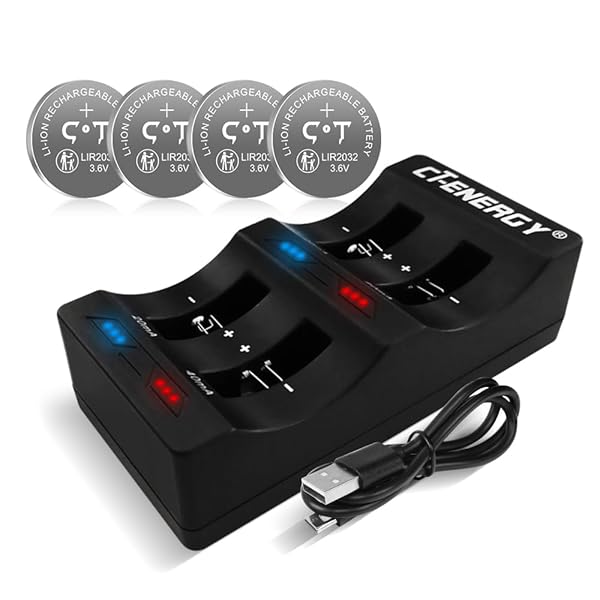 GuatemalaDigital.com: Lithium Coin Battery Charger for Lir2032 2450 ...