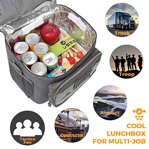 DBTAC Tactical Lunch Bag, Large Insulated Lunch Box for Men Women Adult ...