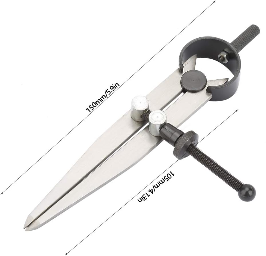 Fydun DIY Leathercraft Compasses 105mm Adjustable Wing Compass Rotating ...