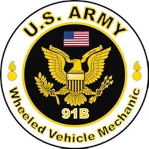 Amazon.com: United States Army MOS 91B Wheeled Vehicle Mechanic Decal ...