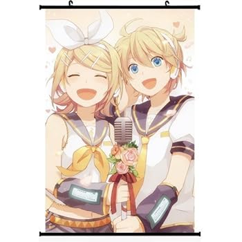 Amazon.com: BestWeeks Vocaloid Anime Wall Scroll Poster Kagamine Rin ...